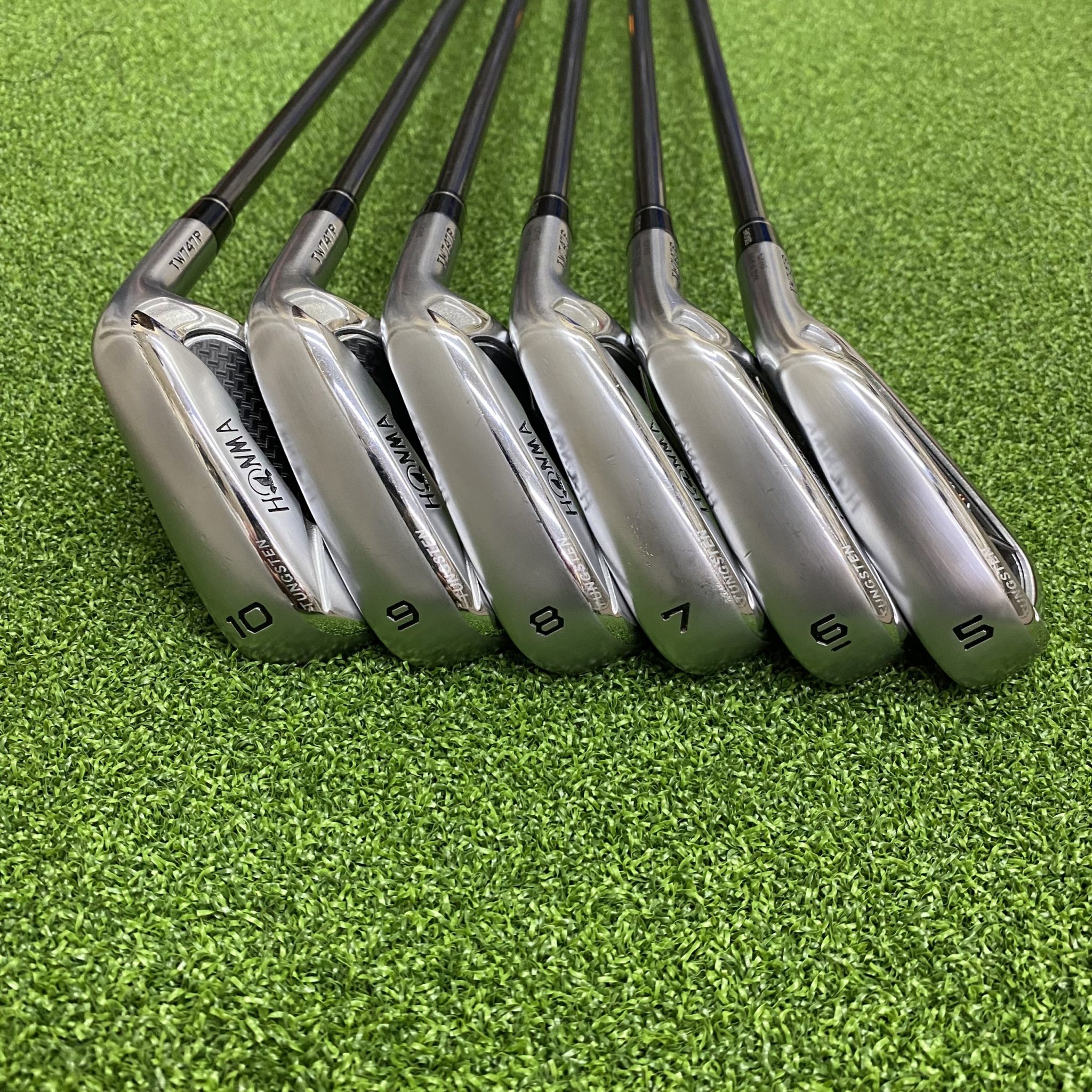 Bộ gậy sắt HONMA T//WORLD 747P VIZARD 50gr flex R (5-10) - withonegolf.com