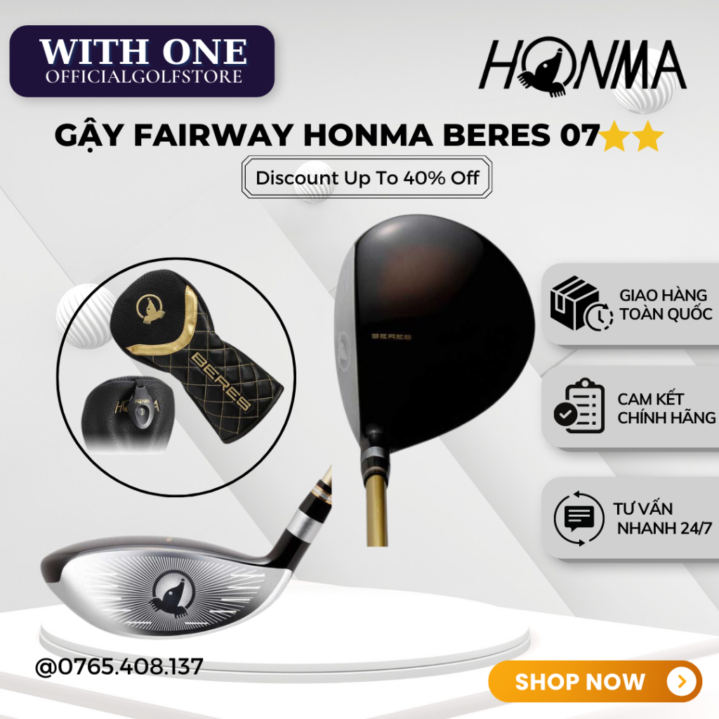 Gậy golf Fairway HONMA BERES 07 2 Sao [2020] - withonegolf.com