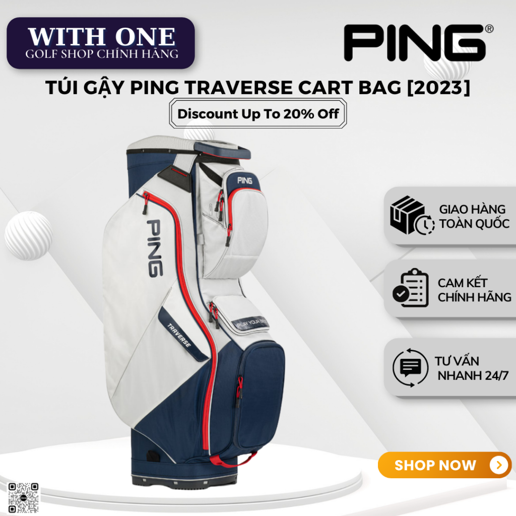 Túi gậy golf Ping TRAVERSE CART BAG - withonegolf.com
