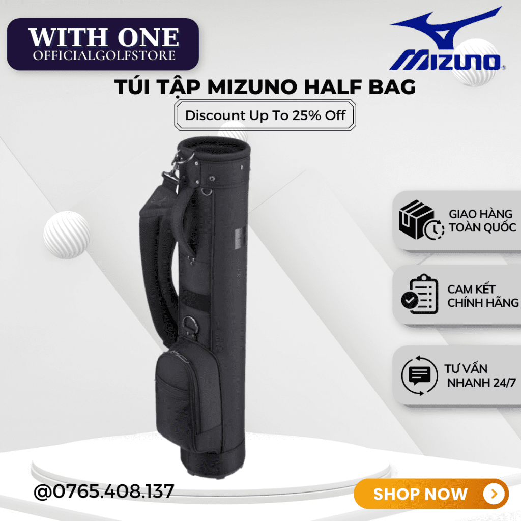 Túi gậy tập golf MIZUNO HALF BAG 5LJC2207 - withonegolf.com