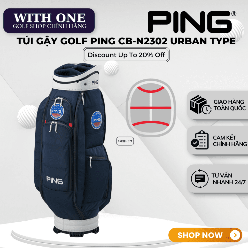 Túi gậy golf Ping CB-BAG36909 JP Urban type [2023] - withonegolf.com