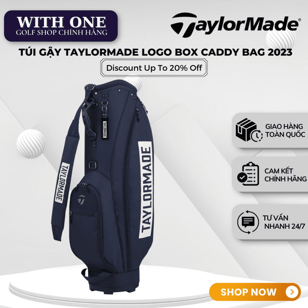 Túi gậy TAYLORMADE LOGO BOX 2023 (N9490001) - withonegolf.com