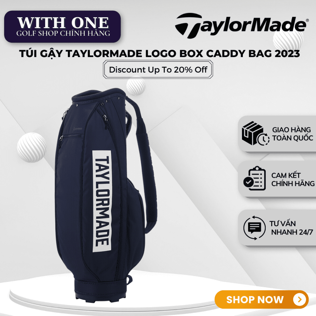 Túi gậy TAYLORMADE LOGO BOX 2023 (N9490001) - withonegolf.com