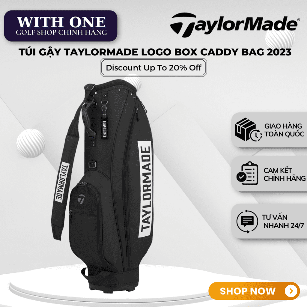 Túi gậy TAYLORMADE LOGO BOX 2023 (N9490001) - withonegolf.com