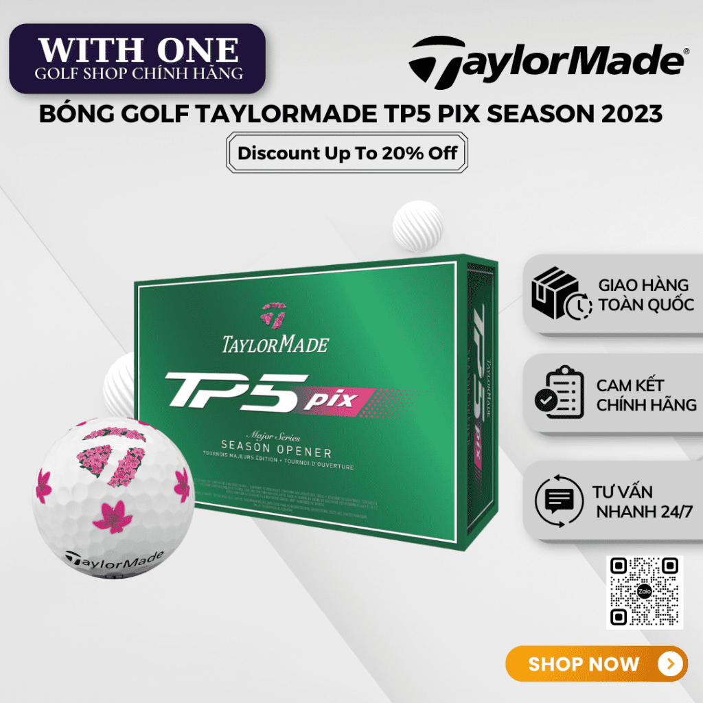 Banh golf Taylormade TP5 PIX Seasonstart [2023] - withonegolf.com