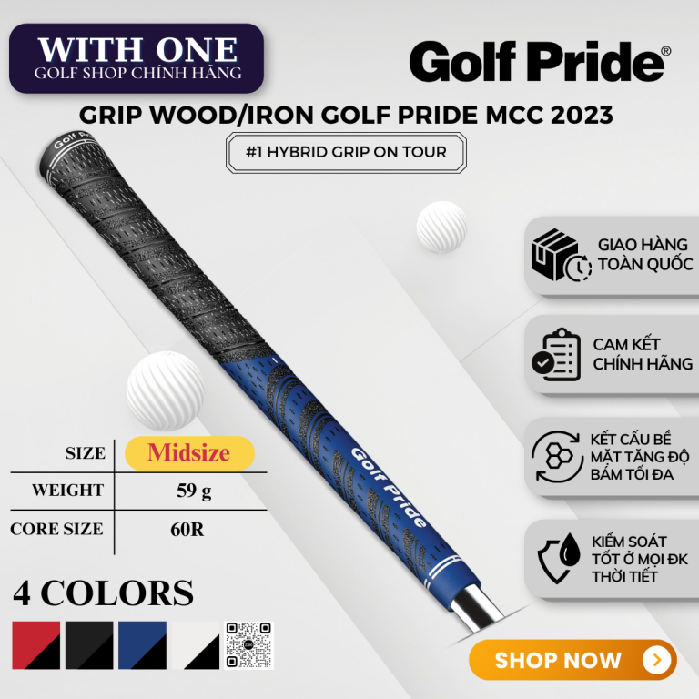 Tay nắm gậy Grip Golf Pride MCC Multi-compound Midsize - withonegolf.com
