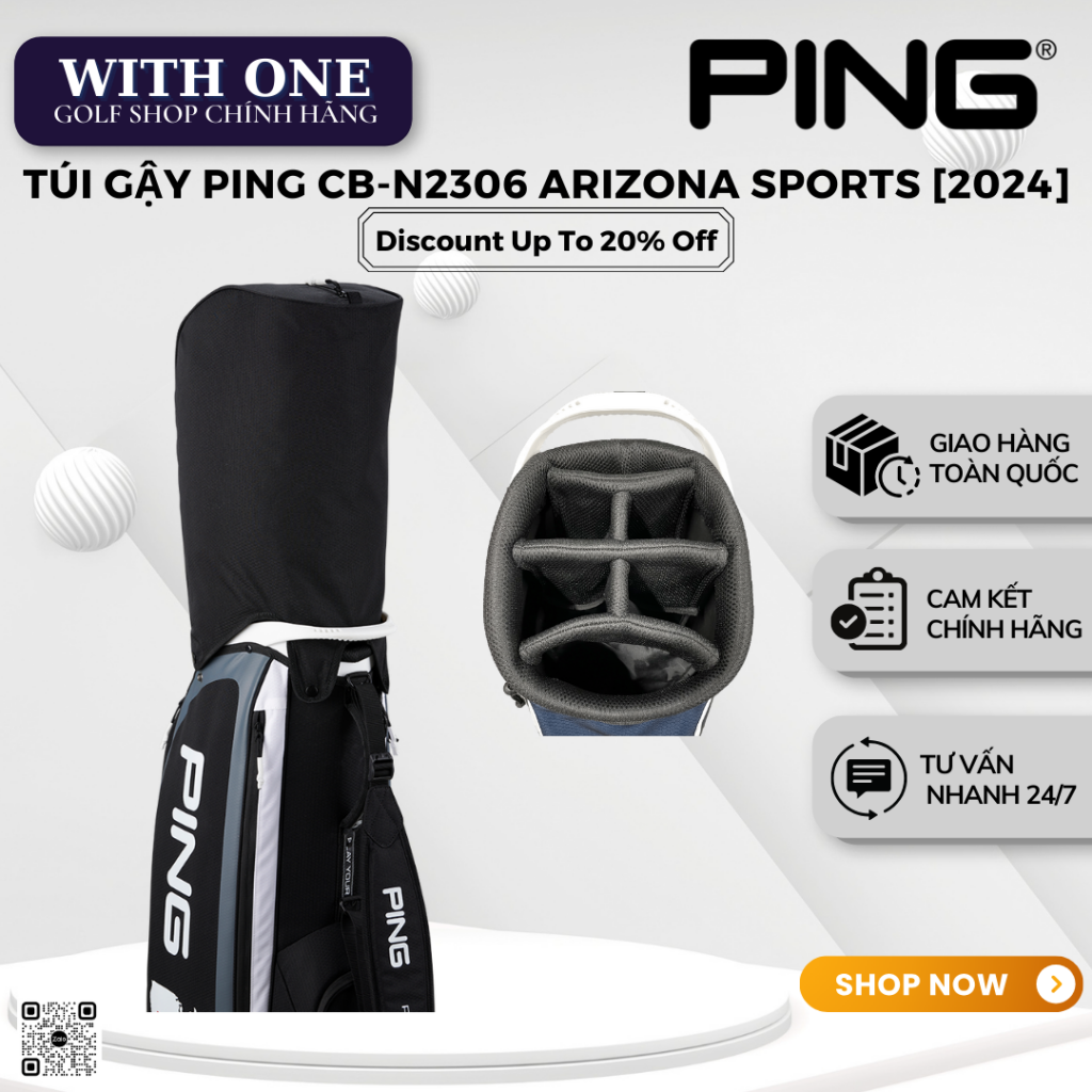 Túi gậy golf PING CB-N2306 Arizona Sports [2024] - withonegolf.com