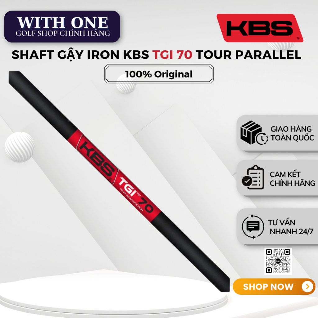 Shaft gậy golf IRON KBS TGI 70 Tour Graphite Parallel - 70g - withonegolf.com