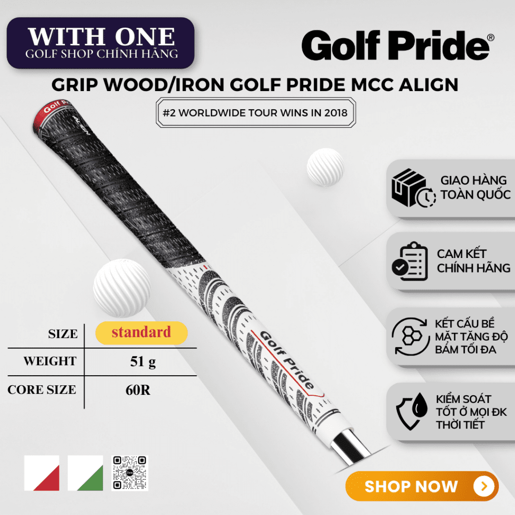 Tay nắm gậy Grip Golf Pride Mcc Align Std - withonegolf.com
