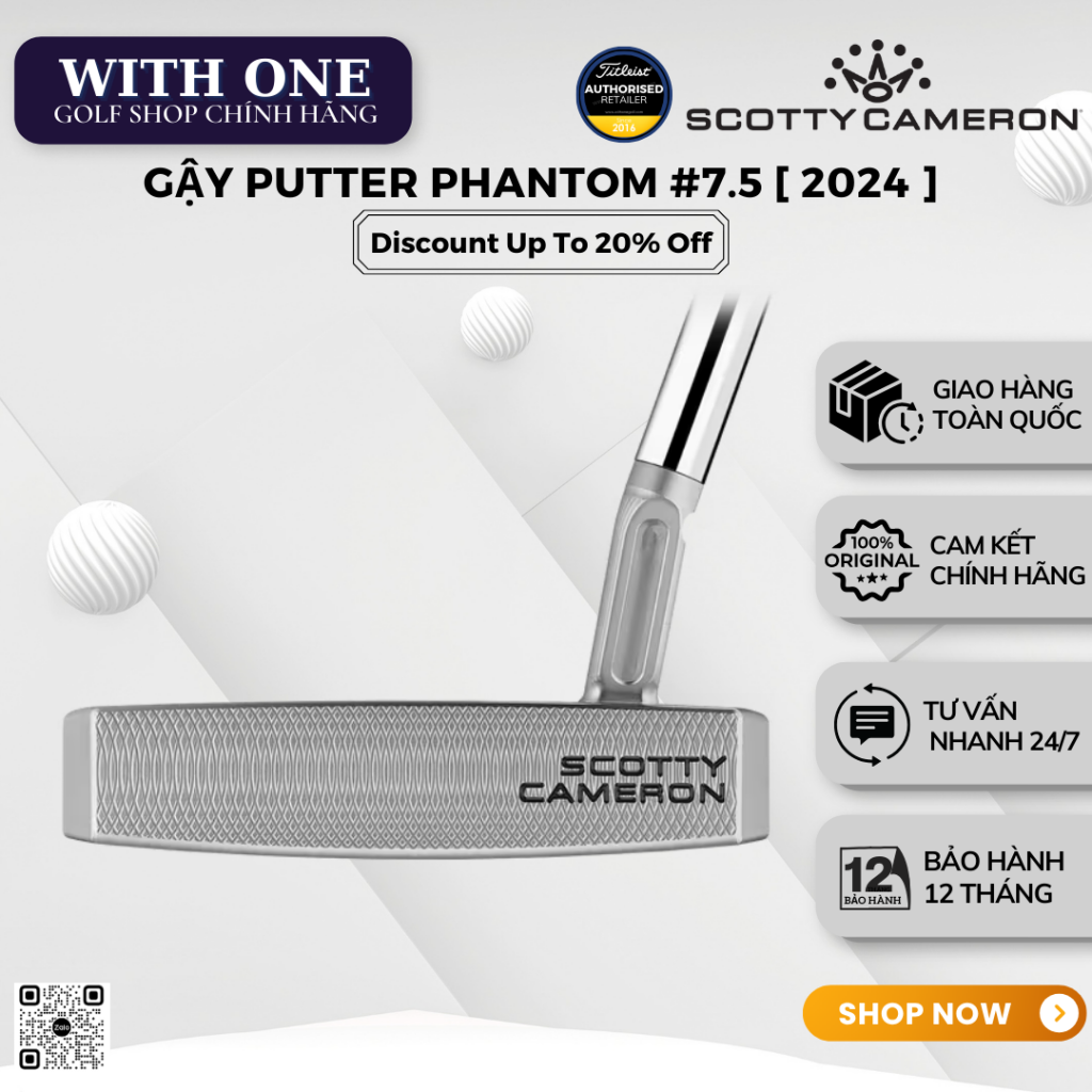 Gậy golf Putter Titleist PHANTOM #7.5 [2024] - withonegolf.com