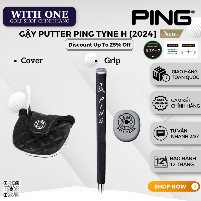 Gậy golf Putter PING TYNE H [2024] - withonegolf.com